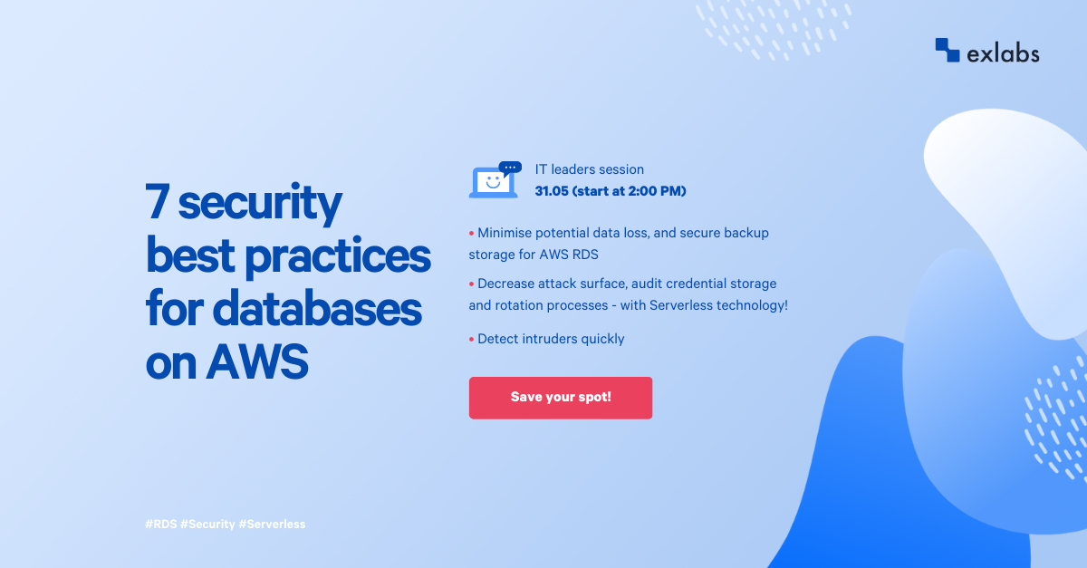 Webinar: 7 security best practices for databases on AWS | EXLABS